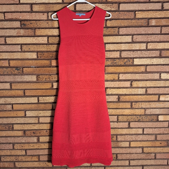 ANTONIO MELANI | Dresses | Antonio Melani Medium Red Textured Body Con ...